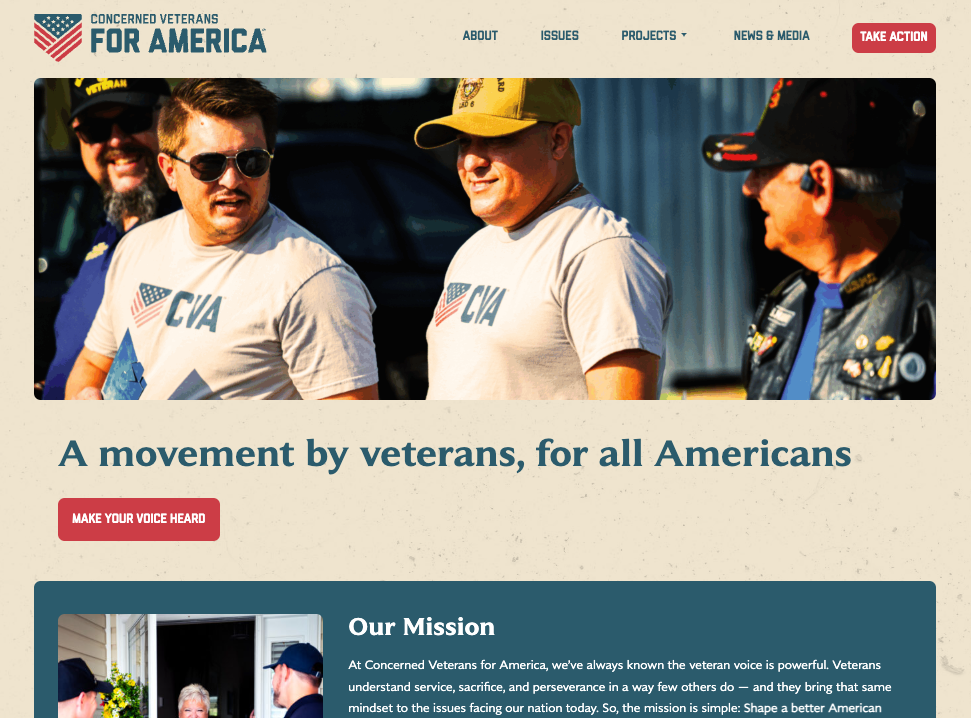 CVA Launches New Website to Enhance "For America" Mission - Concerned ...